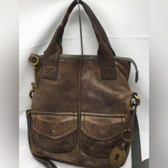 Fossil | Bags | Fossil Long Live Vintage Leather Fold Over Explorer ...